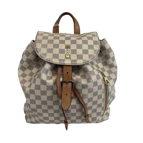 Louis Vuitton | Bags | Louis Vuitton Damier Azur Sperone Backpack Cream ...